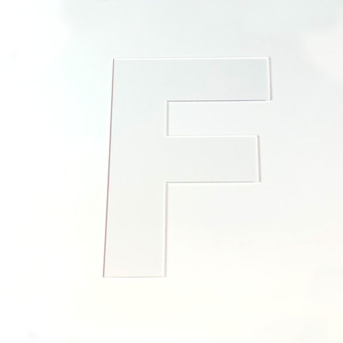 Letter F Cookie Cake Template - Large Letter F Acrylic Laser Cut Letter ...