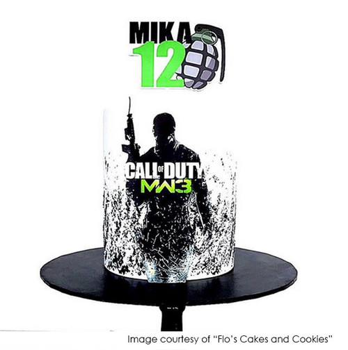 Acrylic Cake Topper - call of Duty