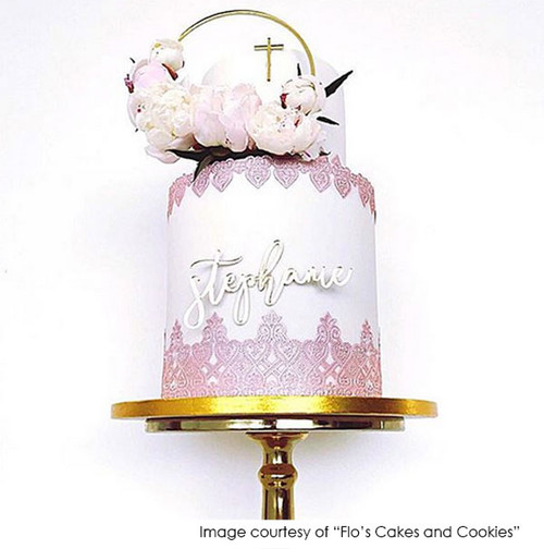Hoop Cake Acrylic Topper. Order online in Australia