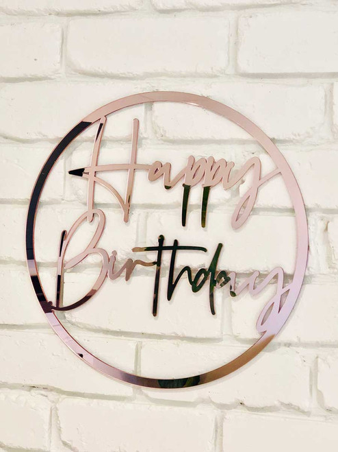 Happy Birthday Sign, Wall Hanging. Event photography backdrop.