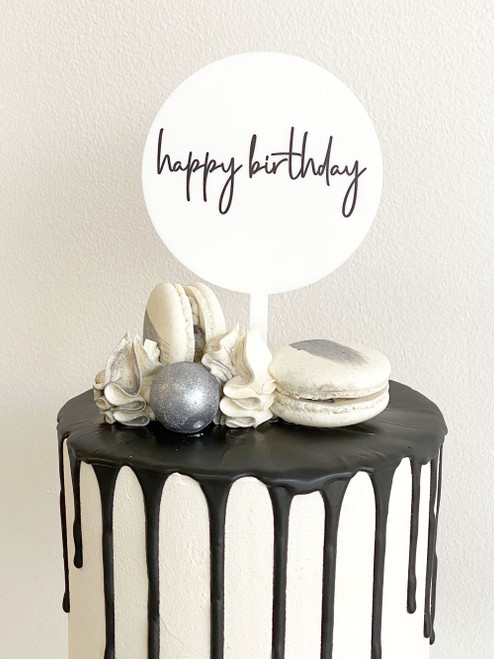 Mini Happy Birthday Cake Topper for Mini Cakes