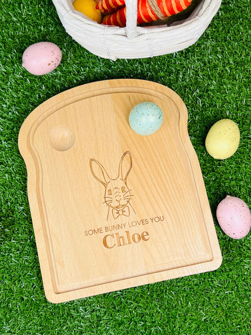 Personalised Easter Egg Board | Some Bunny Loves You - Little Dance