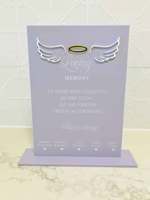 In Loving Memory Sign - Beautiful and Thoughtful Tribute | Little Dance