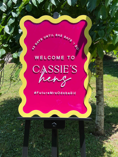 Welcome Guests in Style with Wave Wedding Welcome Sign | Little Dance