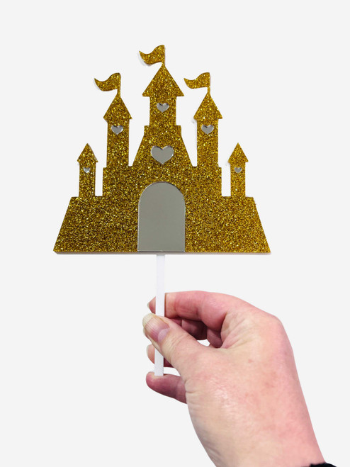 Custom Castle Cake Topper - Double Layered with Mirrored Details