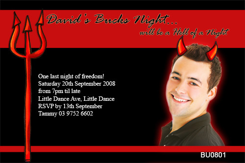 Bucks Night Invitation Devlish Bucks Turn Bucks Party Invitations